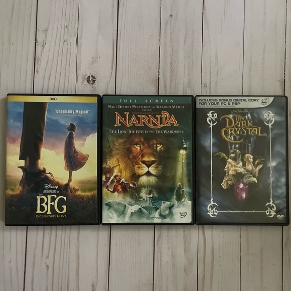 Disney | Media | Bfg Narnia Dark Crystal Dvd Bundle | Poshmark